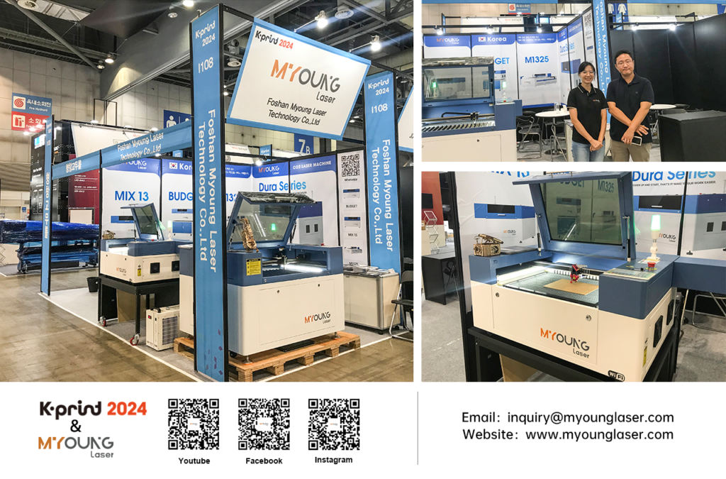 K-Print 2024: Dura 960 and Budget Series CO2 Laser Machines Shine in Korea Exhibition - Myoung Laser